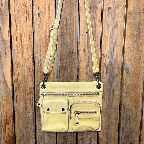 Fossil | Bags | Fossil Yellow Leather Shoulder Bag | Poshmark
